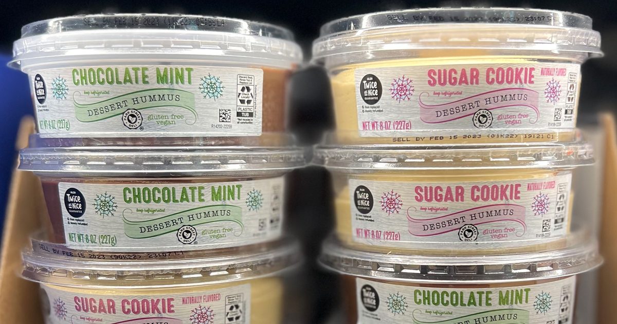 New ALDI Grocery Finds | Sugar Cookie & Chocolate Mint Dessert Hummus ...